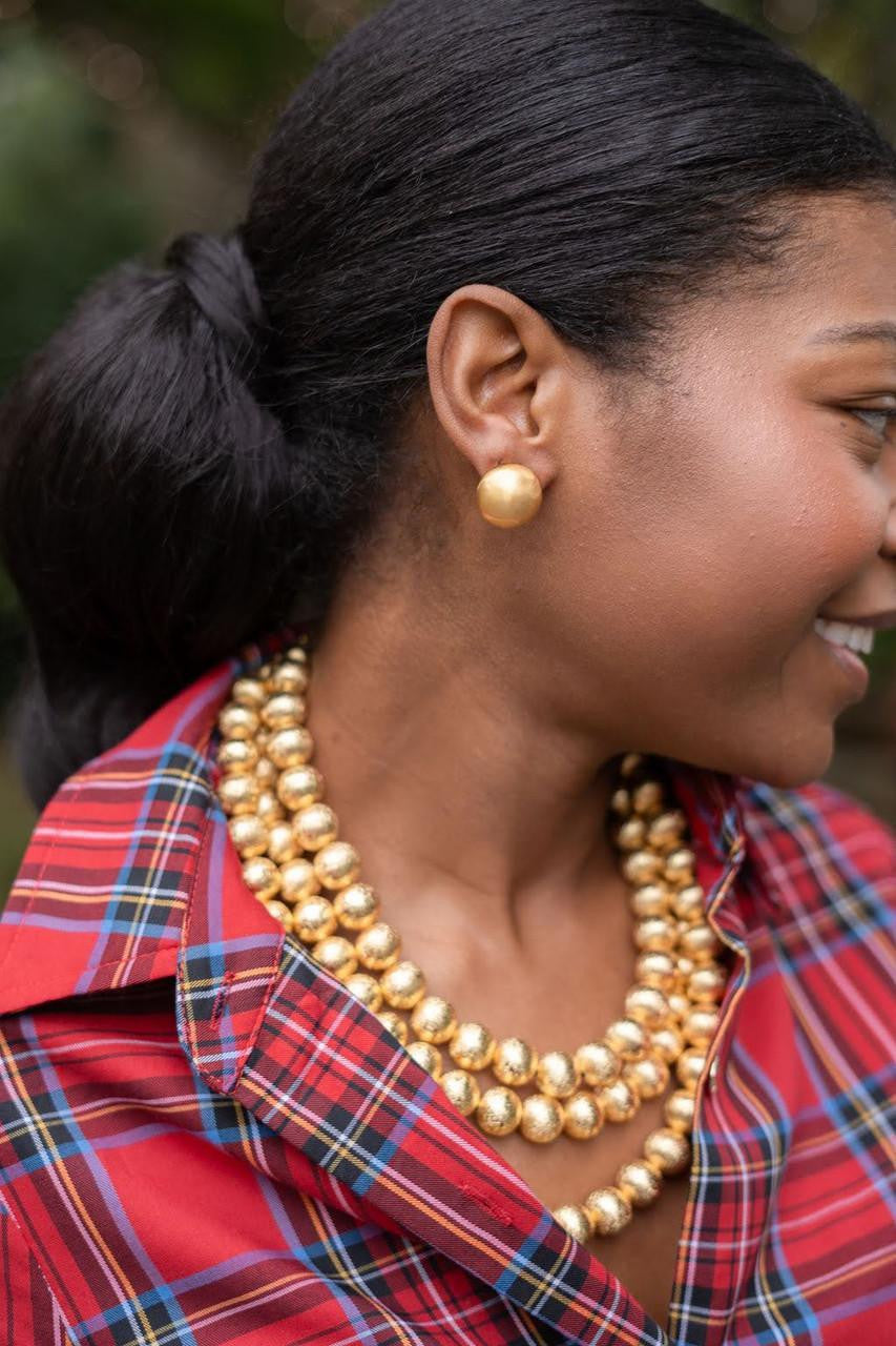 Georgia Brushed Ball Studs – Celebrate By Lisa Lou